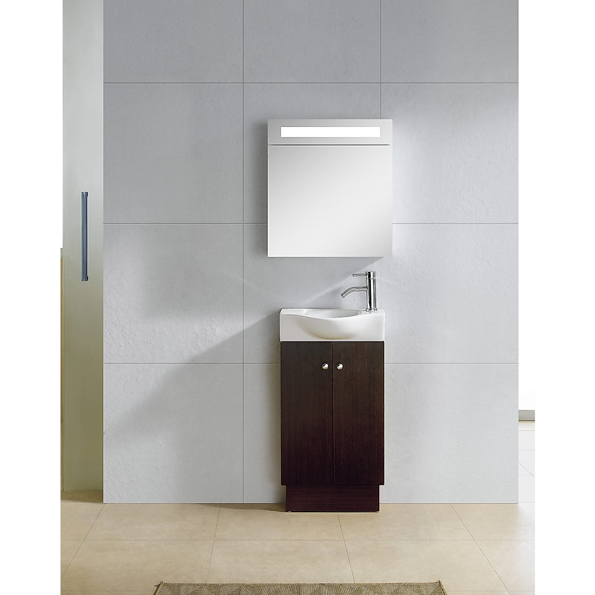 Fine Fixtures Bathroom Vanity Set - Cabinet and Sink- Glenwood WENGE