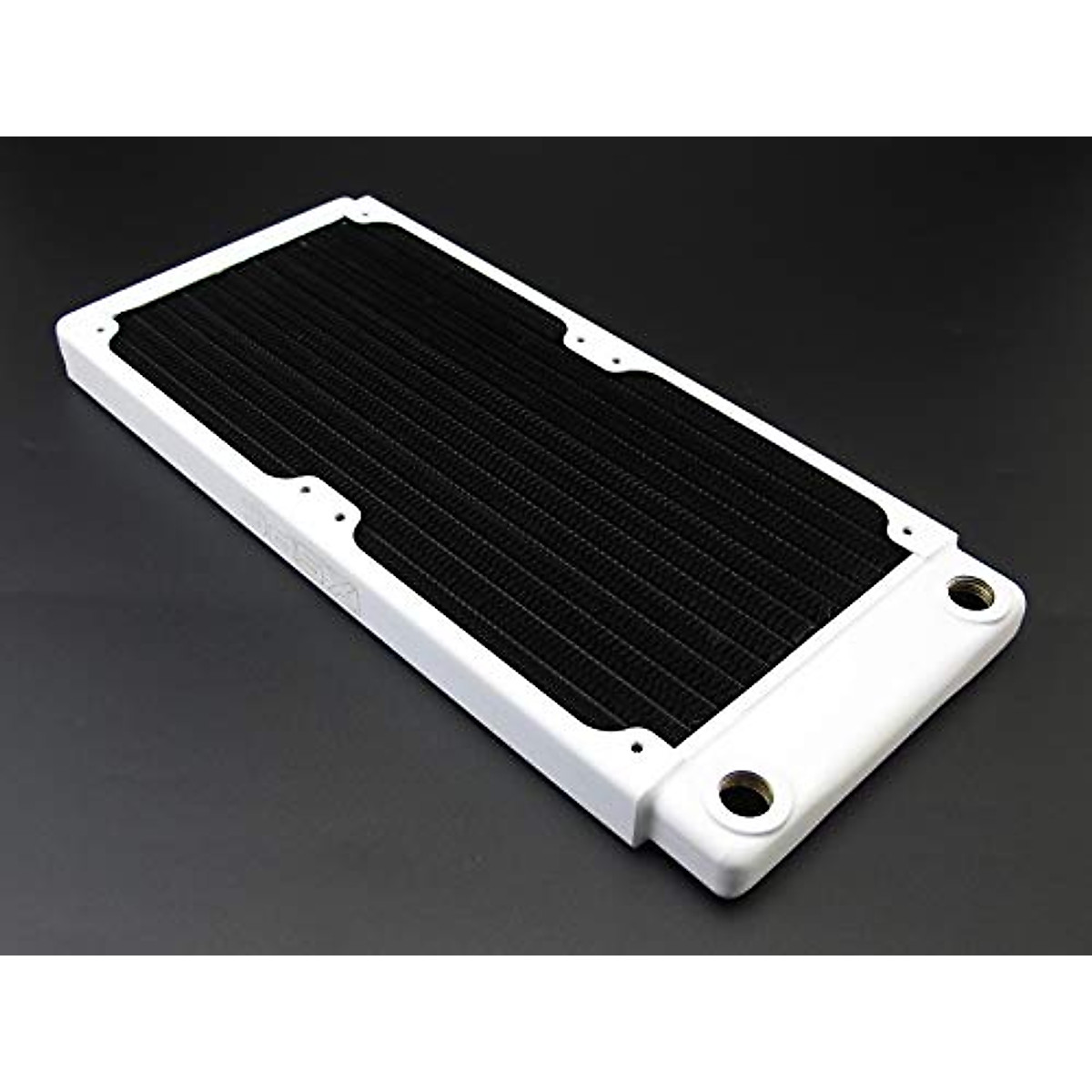 XSPC TX240 Ultra Thin Radiator, 120mm x 2, Dual Fan, White