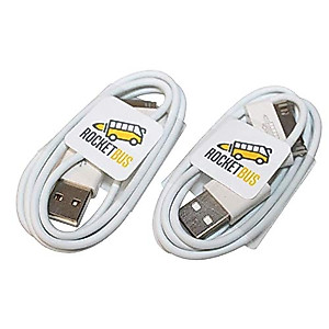 2-Pack RocketBus USB Sync Charging Charger Data Transfer Cable Cord for Use to Work with Charge Old Models Apple iPhone 3 3G 3GS 4 4S iPod 4G 4th Gen Older iPad 1st 2nd 3rd Generations