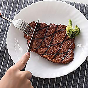 32-Pieces Rose Gold Silverware Set Flatware Food-Grade Stainless Steel Cutlery Set for 8 Forks Utensil Sets Home Essentials for New Home Mirror Polished Ergonomic Durable Birthday Party