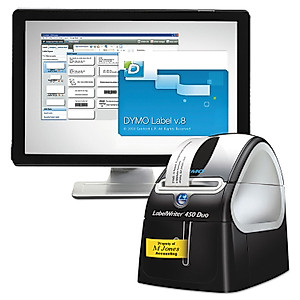 Dymo LabelWriter DUO 300dpi 55 labels per minute Label Printer; 180dpi D1 tape Label Printer (69220)