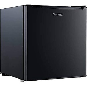 Galanz - 1.7 cubic foot compact dorm refrigerator, Black