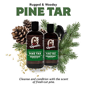 Dr. Squatch Men’s Natural Bar Soap - Forest Full Routine - Natural Shampoo and Conditioner, Aluminum-free Deodorant, Soap Gripper, and Saver - Pine Tar Soap, Bay Rum, Bourbon - Great Gift for Men