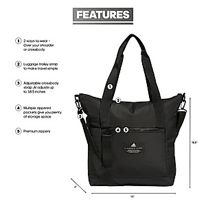 adidas All Me Tote Bag, Black/Black, One Size