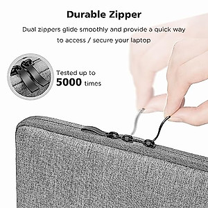 NIDOO 15-15.6 inch Laptop Sleeve Case Protective Computer Cover for 16" MacBook Pro MAX M1 M2 / 15" Surface Book 3 2/15.6" Lenovo Yoga 7i / IdeaPad Gaming 3i / HP EliteBook 650 G9 Handle