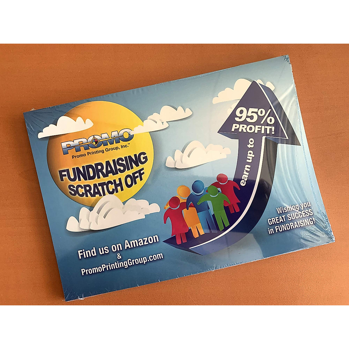 PROMO PRINTING GROUP, INC. For Our Team Fundraising Scratch Off Cards 1 - (20 Cards per Pack) - Raise $2,000. You Keep All the Profit!