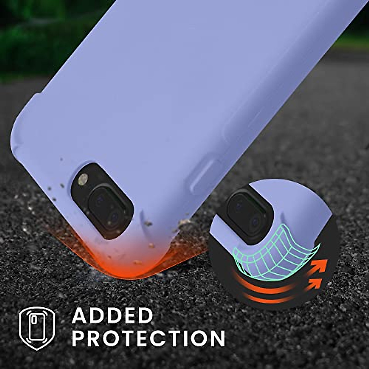 kwmobile Crossbody Case Compatible with Apple iPhone 7 Plus/iPhone 8 Plus Case - TPU Silicone Cover with Strap - Lavender