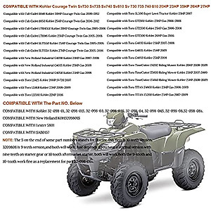 WATERWICH Starter Compatible with Kohler Courage Engines 20HP 23HP 25HP 27HP Cub Cadet 1045 1046 SLT1550 SLT1554 1050 Replace OE# 32-098-10-s 32 098 08-S, 3209801S, 3209803S, 3209804S, 32 098 03-S