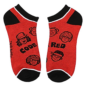 Bioworld Stranger Things Logos Casual Ankle Socks for Men 5-Pack