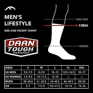 Darn Tough Frequency Crew Lightweight Sock with Cushion - Men's Gray X-Large