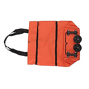 Trolley Bag, Foldable Shopping Cart with Wheels, Large Capacity Design Oxford Cloth for Camping (- #12)