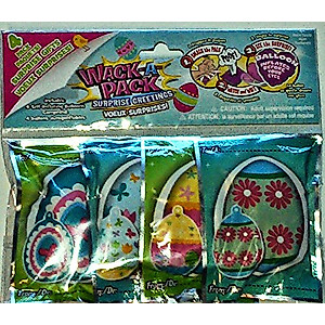 Easter Egg Wack-a-pack Balloon Surprise! 3 Pack of 4 Self-inflating Foil Balloons- Various Designs