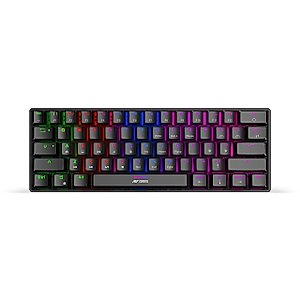 Ant Esports MK1300 Mini Wired Mechanical Gaming Keyboard with 60% Compact Form Factor - Outemu Red Switches