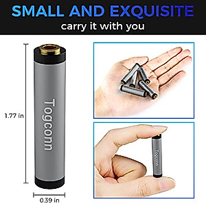 Togconn 3.5mm AUX Female to Female Gold Plated Adapter (2 Pack),1/8" Stereo Jack to 1/8" Stereo Jack,Stereo Audio Aux Cord Connector 3.5mm AUX Extension Adapter for Headphones, Car Stereo and More