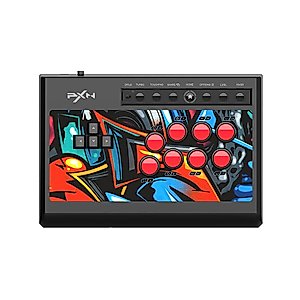 PXN Arcade Stick, X8 Fight Stick Game Controller Joystick Green Axis Mechanical Buttons USB Wired Connection for PC/PS4/PS3/Xbox Series X|S, Xbox One