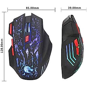 XYLXJ Gaming Keyboard and Mouse, Keyboard and Mouse Wired Gaming Keyboard and Mouse Combo RGB Backlit Gaming Keyboard