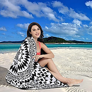 DARCHEN Microfiber Beach Towels Oversize Quick Dry Towel [1 or 4 Pack] - Travel Beach Towel for Swimming Pool, Sand Free Towel(Extra Large XL 70x35, Large 63x32) for Kids Adult, Compact Lightweight