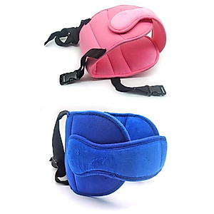 2Pack Boy and Girl Head Support for Car Seats,Ajustable Comfortable Pillow for Baby Child Tolddler Infant Pink and Blue