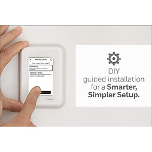 Honeywell Home RCHT9610WFSW2003 RCHT9610WFSW T9 WiFi Thermostat with 1 Smart Room Sensor, Touchscreen Display, Alexa and Google Assist (Renewed)