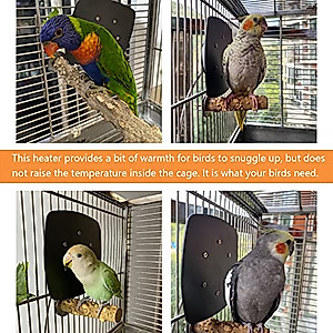 Ogioxam Bird Heater, Thermostatical Bird Warmer for Parakeets, IP67 Waterproof Bird Accessories and Supplies, 12V