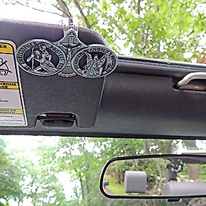 Cathedral Art St. Christopher Visor Clip, One Size, Silver