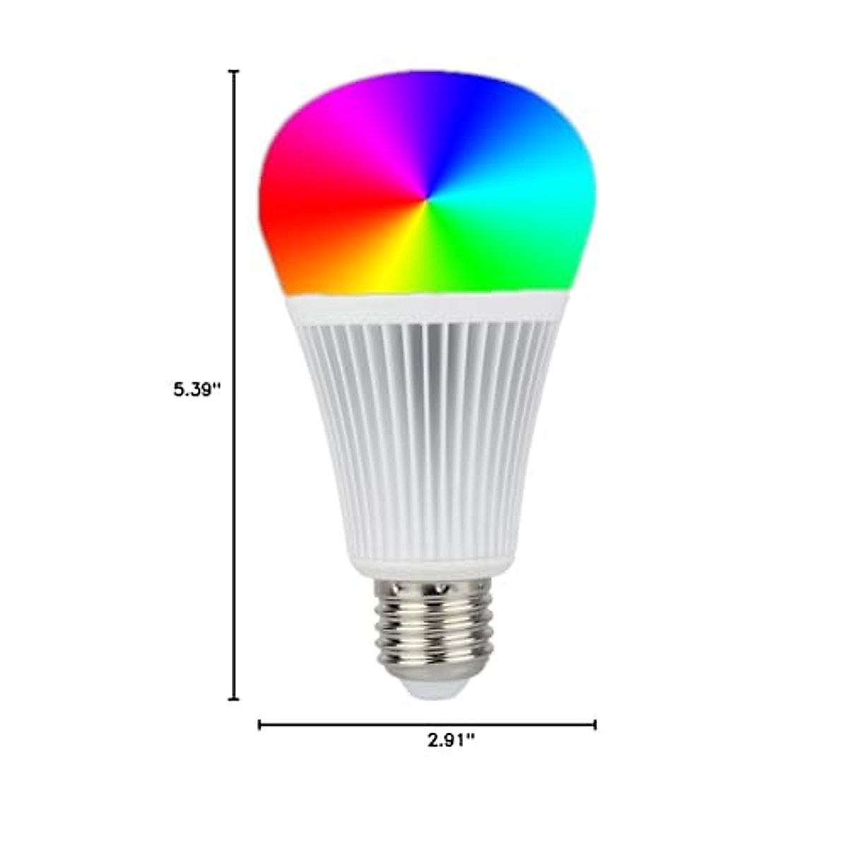 LGIDTECH FUT012 9W RGBWW Smart WiFi 2.4GHz LED Light Bulb RGB+CCT Color Changing & Temperature Adjustable with Memory.Remote and Gateway Hub for Smartphone APP Control All is Sold Separately