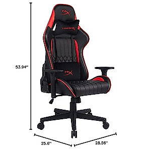 HyperX Blast Core Gaming Chair - Ergonomic Leather Gaming Chair - Kids Chair Gaming - Red Black Gaming Chair - PC Racing Video Game Chair for Kids Adults - Computer Office PC Gamer Chair - Core Chair