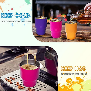 STFALI Cute Shot Glasses Set with Straw 2oz, Mini Shot Tumblers with Lid and Straw, Kawaii Insulated Tumblers for Espresso Coffee Spirits Cute Stuff Funny Gifts (3 pack)
