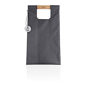Eva Solo | Waste Separation Bag 7.4 Gallon (28 litres) | Beechwood Handles with Magnet Closure | Robust Stable Waste Separation Bag | Dark Grey