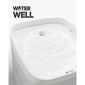 Ciays 106oz/3L Cat Water Fountain, Large Automatic Pet Fountain Dog Water Dispenser with Ultra Quiet Pump for Cats, Dogs, Multiple Pets, 3 Replacement Filters Included, White