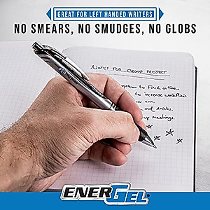 Pentel® EnerGel™ RTX Retractable Liquid Gel Pens, Medium Point, 0.7 mm, Assorted Colors, Pack Of 12 Pens