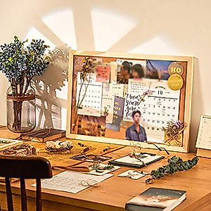 Cork Board Creative Photo Wall, Felt self-Adhesive Wall Bulletin Board, Home Message Board, Desktop Decoration Note Board