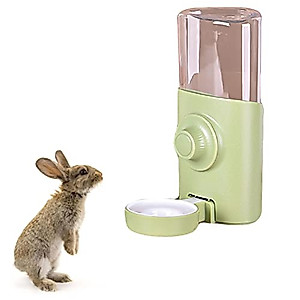 SEIS 600ml/20oz Hamster Drinking Fountain No Drip Small Pet Automatic Water Bottle Hanging Cage Guinea Pig Water Dispenser for Rat Chinchilla Ferret Hedgehog Rabbit (Green)