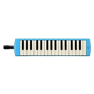 Yamaha Pianica Keyboard Harmonica, 32 Keys, Blue, P-32E, For Children's Convenience, Comes with Plastic Hard Case with Matching Color 1) Blue