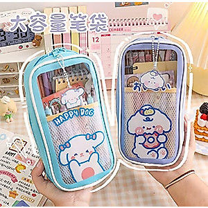 Pencil Pouch Kawaii, Kawaii Pencil Case Aesthetic Cute Pencil Case, Cute Pencil Case, Kawaii Clear Pencil Case (Pencil Pouch Kawaii-D)