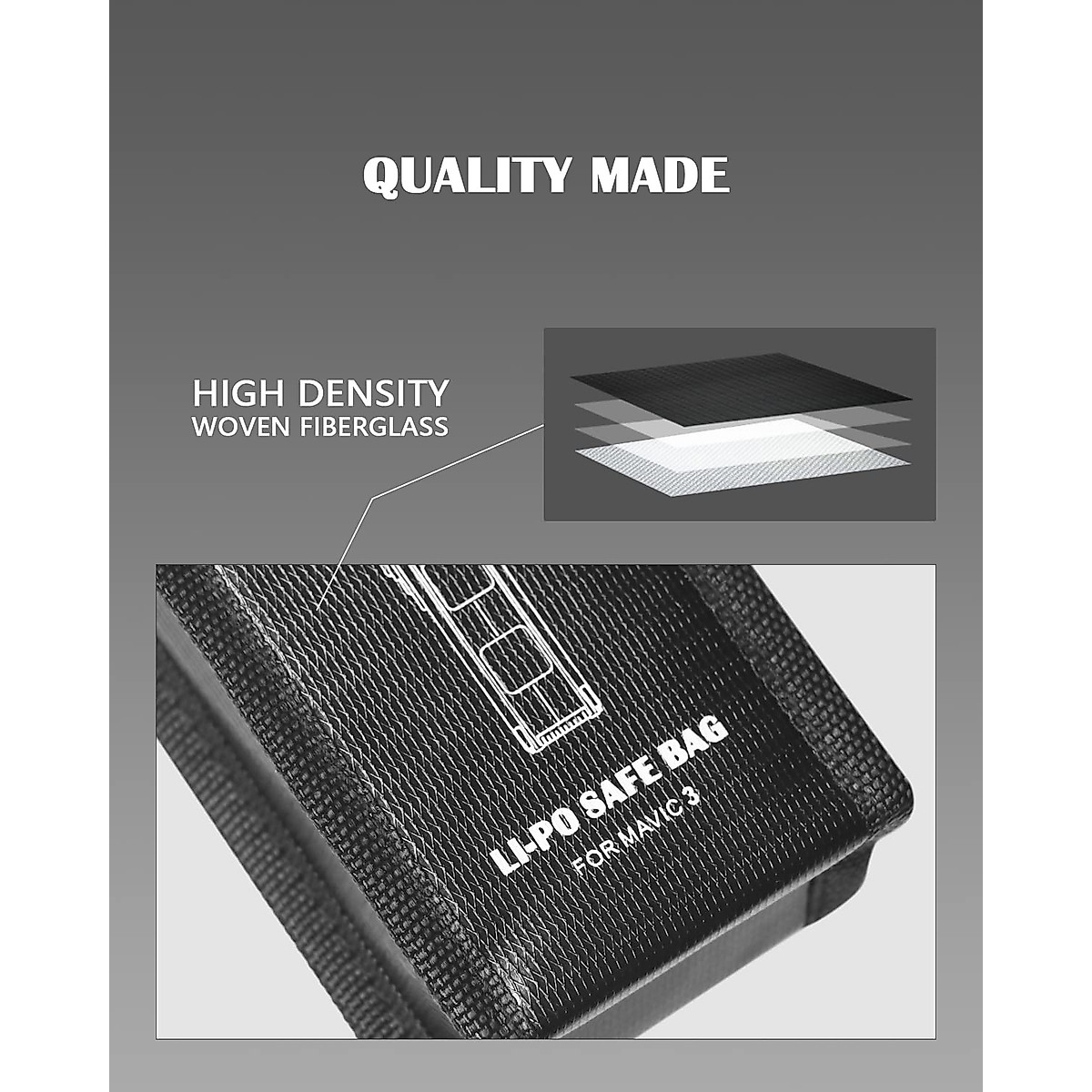 Arzroic Battery Safe Bag Fireproof Battery Protector/Case Accessories for DJI Mavic 3