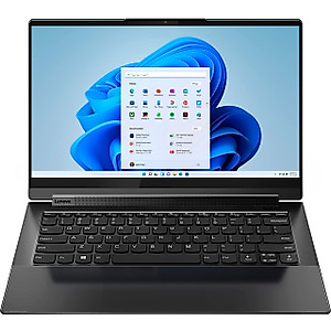 Lenovo 2023 Yoga 9i 14" 4K HDR Touch 2-in-1 Laptop Intel EVO Platform Core i7-1185G7 Iris Xe Graphics 16GB DDR4 1TB SSD WiFi AX Thunderbolt4 Backlit KB Fingerprint Windows 11 Pro w/RE USB and Stylus