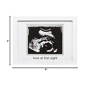 J.JOY Ultrasound photo frame plus newborn frame set wood