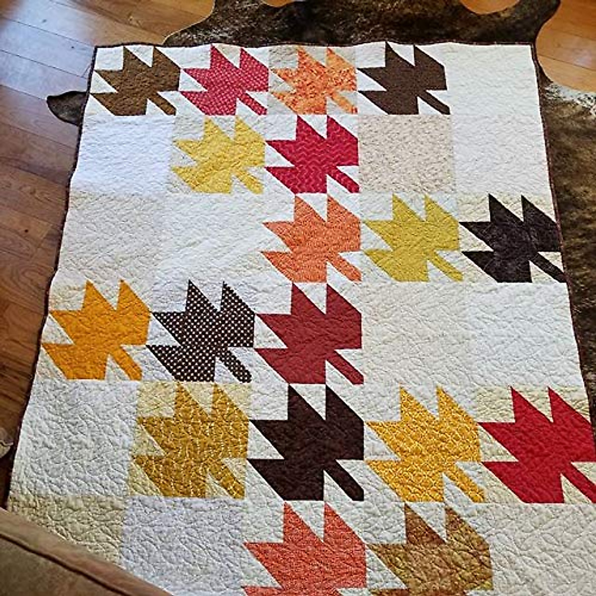 Full Line Stencil - Meandering Leaves - Edge to Edge Stencil, Continuous Line Template for Free Motion Quilting, Long-Arm Quilting (30430)