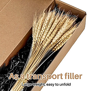 4.9OZ Sukh Crinkle Cut Paper -Reusable Paper Shred Filler as Confetti Paper Stuffing Baskets Filler for Cute Easter Wedding Birthday Decorative Craft Box Bags Wrapping Supplies（Black）