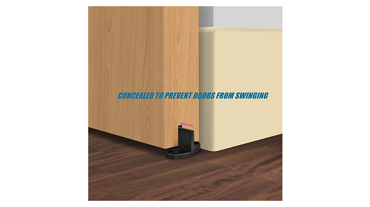 Homode Barn Door Floor Guide 2-Pack - Heavy Duty T-Shape Stabilizer
