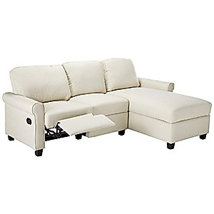 Serta Copenhagen Reclining Sectional with Right Storage Chaise - Beige