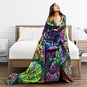Ultra-Soft Micro Fleece Blanket 3D Fashion Print All Season Couch Sofa Warm Bed Throw Blanket Perfect for Kids Adults Family Birthday Gift 60"X50"