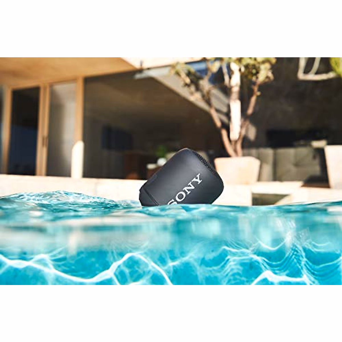 Sony Compact and Portable Waterproof Wireless Speaker with Extra Bass - Black
