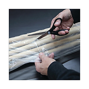 Universal 92008 Stainless Steel Office Scissors, 7" Long, Straight Handle, Black