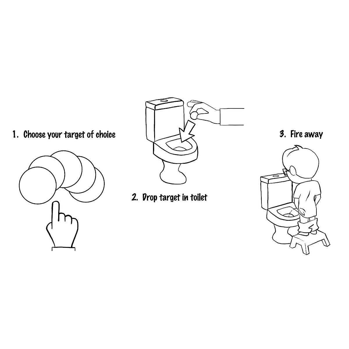 75 Pack Toilet Targets for Boys, Potty Training Flushable Targets, 2 X 2 Inch Paper Tinkle Targets for Boys, 100% Biodegradable and Sewage Safe, Pee Targets for Boys Training