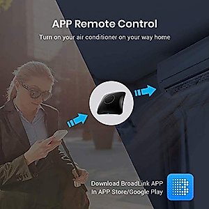 BroadLink RM4 pro Smart Remote and Sensor Cable Set RM4 pro S, Universal IR RF Remote Control Hub with Temperature Humidity Monitor USB Cable, Works with Alexa, Google Home, IFTTT