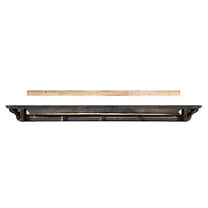 Pearl Mantels 618-48B Crestwood Wall Shelf, 48-Inch, Black
