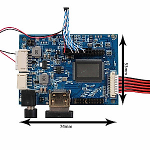 VSDISPLAY 7" 7 inch 800×600 4:3 CLAA070MA0ACW LCD Screen TFT Monitor and HD-MI LCD Controller Board 60 pin