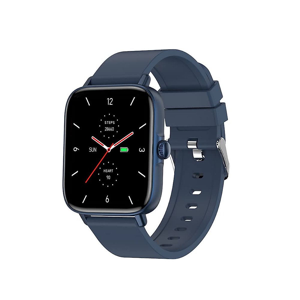 Carlinvi Smart Watch for Men and Women Bluetooth Waterproof SmartWatch with 1.7" Touch Screen Activity Tracker with Step Calorie Counter Heart Rate Monitor for Android & iOS Phones